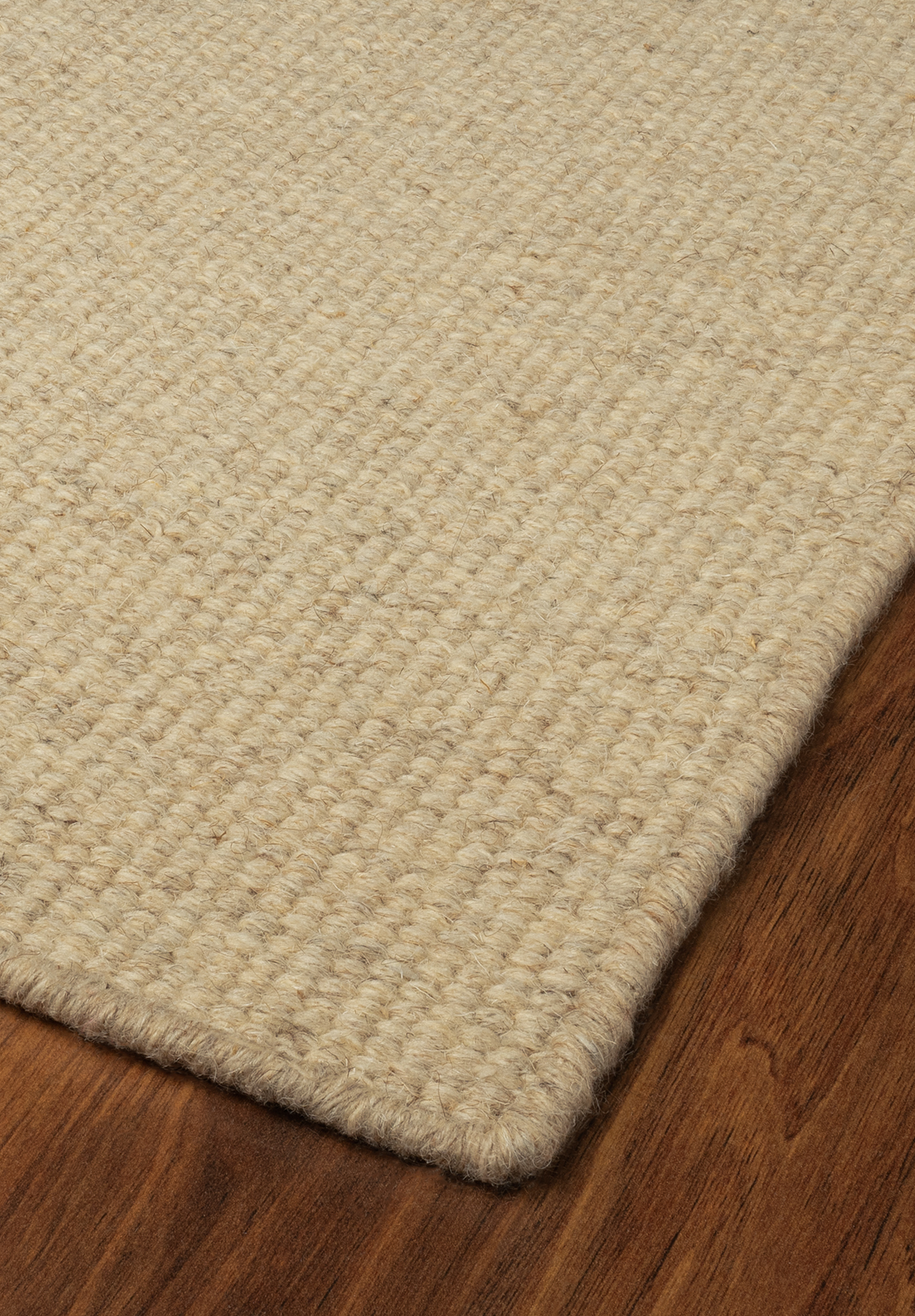 Thick Woven Wool Rug - Solid Barley - Hook & Loom