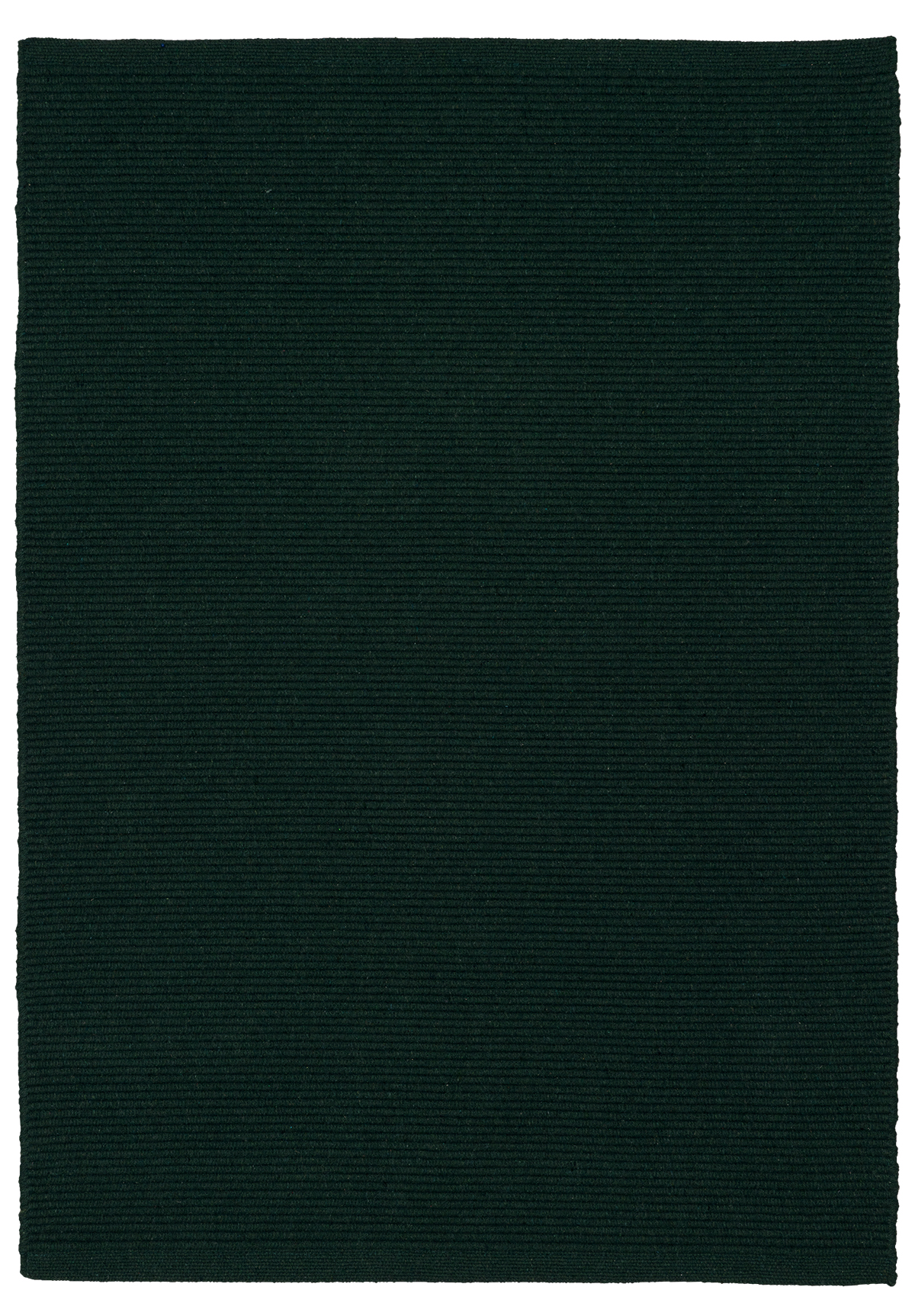 Solid Dark Teal Green Flatweave Eco Cotton Rug - Hook & Loom