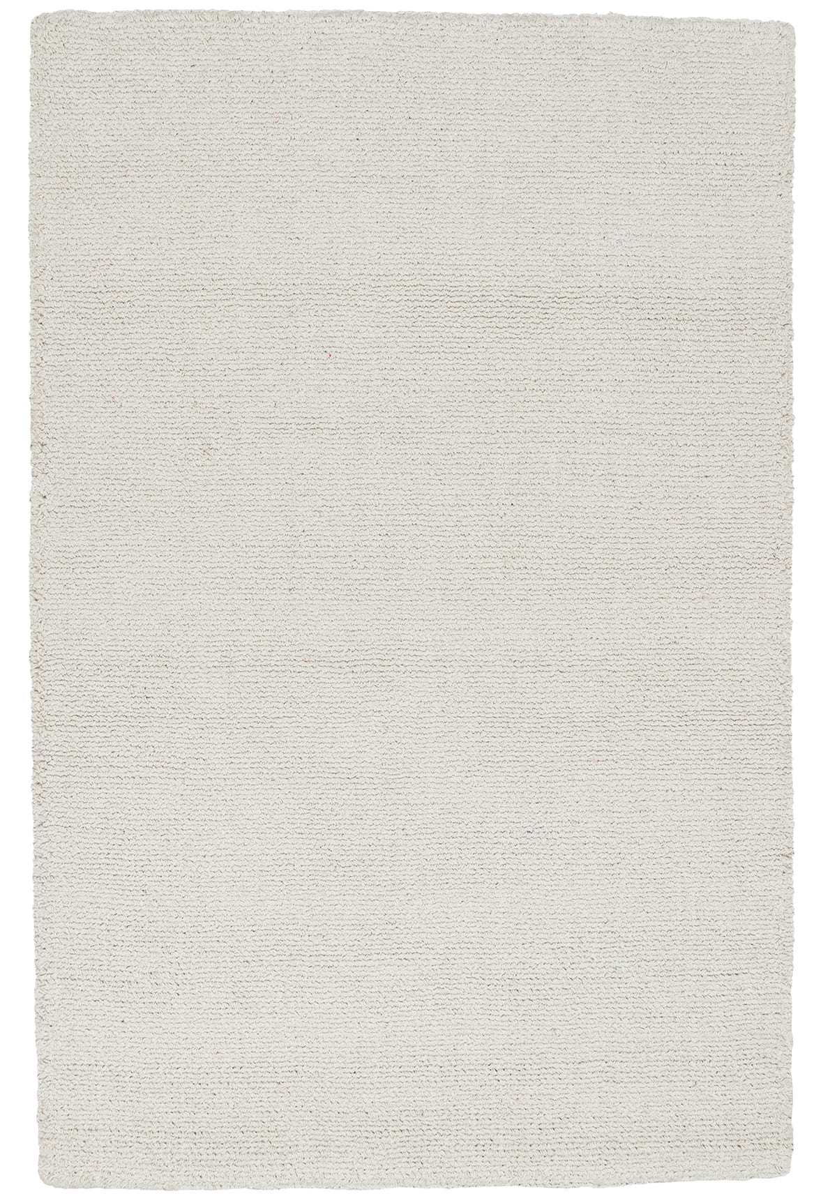 Loom Hooked Solid White Eco Cotton Rug - Hook & Loom